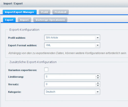 Neues Shopware Advanced Feature "Import/Export"